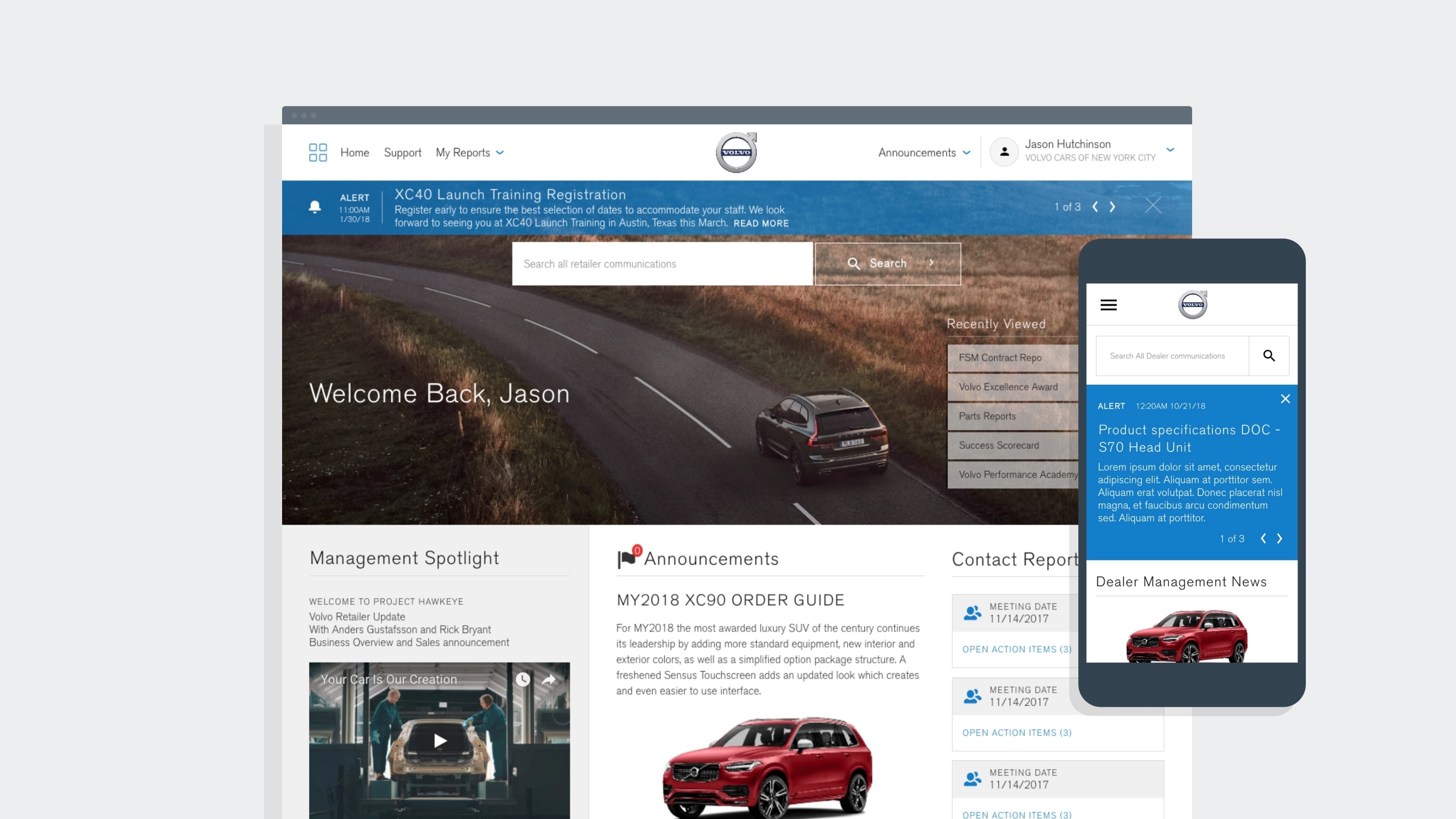 Volvo Live Portal with Custom Interface Boosts CX | Work